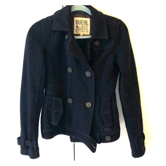 Ruehl No.925 | Jackets & Coats | Ruehl No 925 Black Peacoat | Poshmark